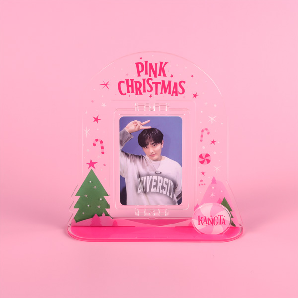 ktown4u.com : KANGTA - PINK CHRISTMAS ACRYLIC TURNING STAND SET