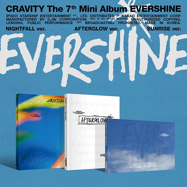 ktown4u.com : [3CD SET] CRAVITY - The 7th Mini Album [EVERSHINE] (NIGHTFALL ver. + AFTERGLOW ver ...