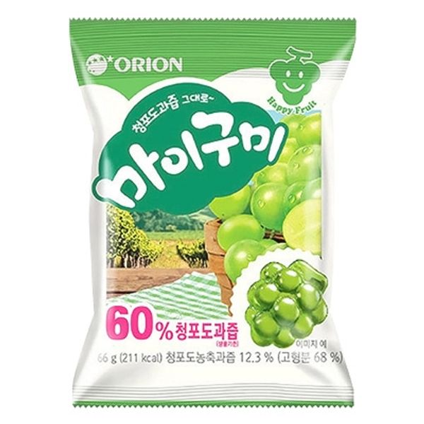 ktown4u.com : [ORION] - Mygummy Green grape 66g
