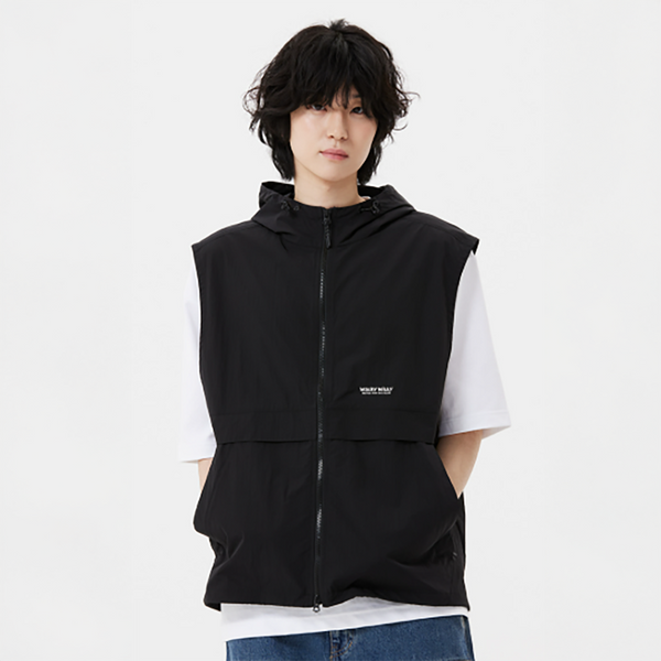 ktown4u.com : [Wacky Willy] [25SS] Synthetic Fiber Sleeveless Hooded ...