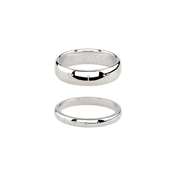 cn.ktown4u.com : WINNER - [INOURCIRCLE] WINNER LAYERED SILVER RING SET