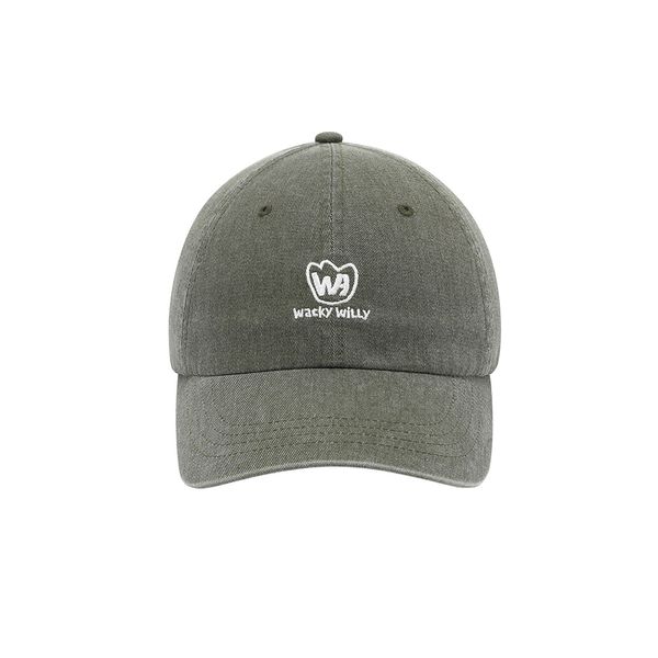ktown4u.com : [Wacky Willy] [25FW] Pigment Washed Ball Cap Green