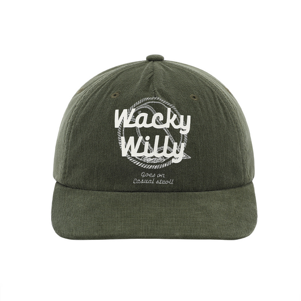 ktown4u.com : [Wacky Willy] [25FW] Corduroy Vintage Printing Cap Khaki