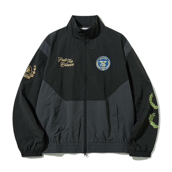 ktown4u.com : [CITYBREEZE] Laurel Track Zip-up Jacket_CHARCOAL